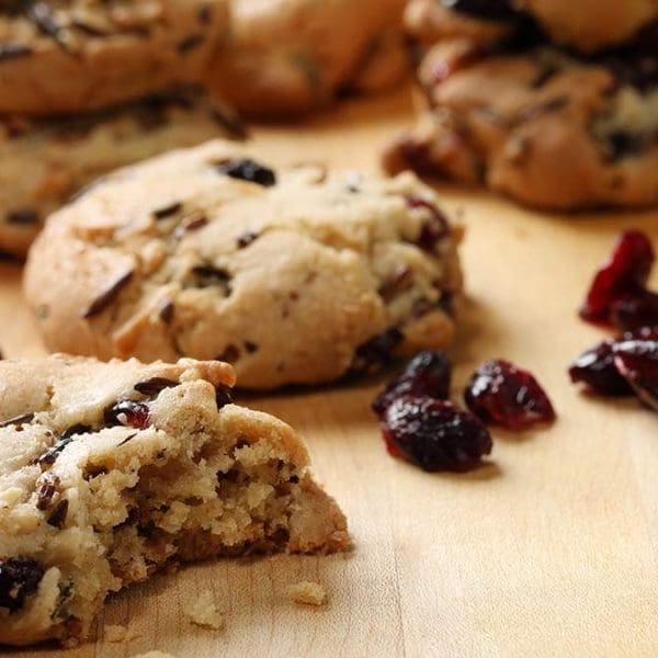 Cranberry, Sage, and Puffed Wild Rice Cookies - Canadian Food Focus