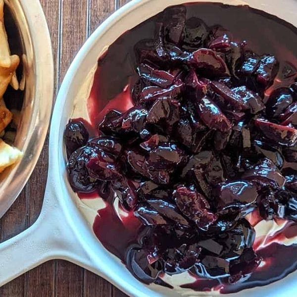 Roasted Cherries & Whipped Cream Cheese Dip - Canadian Food Focus